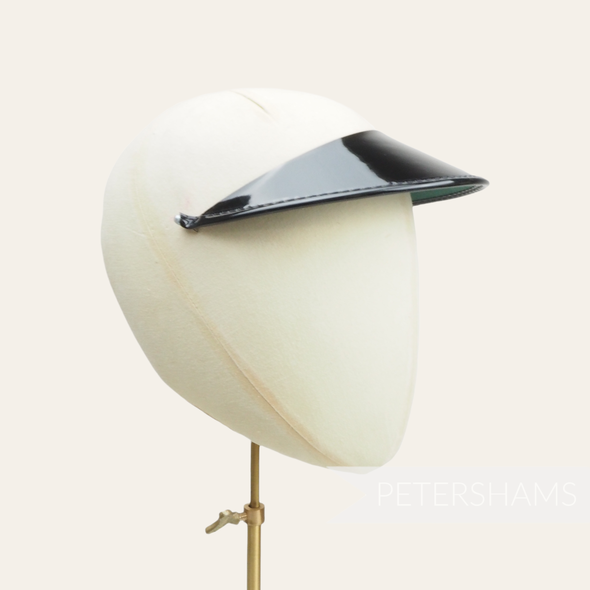 Black Patent Leather Cap Peak – Petershams Millinery Supplies