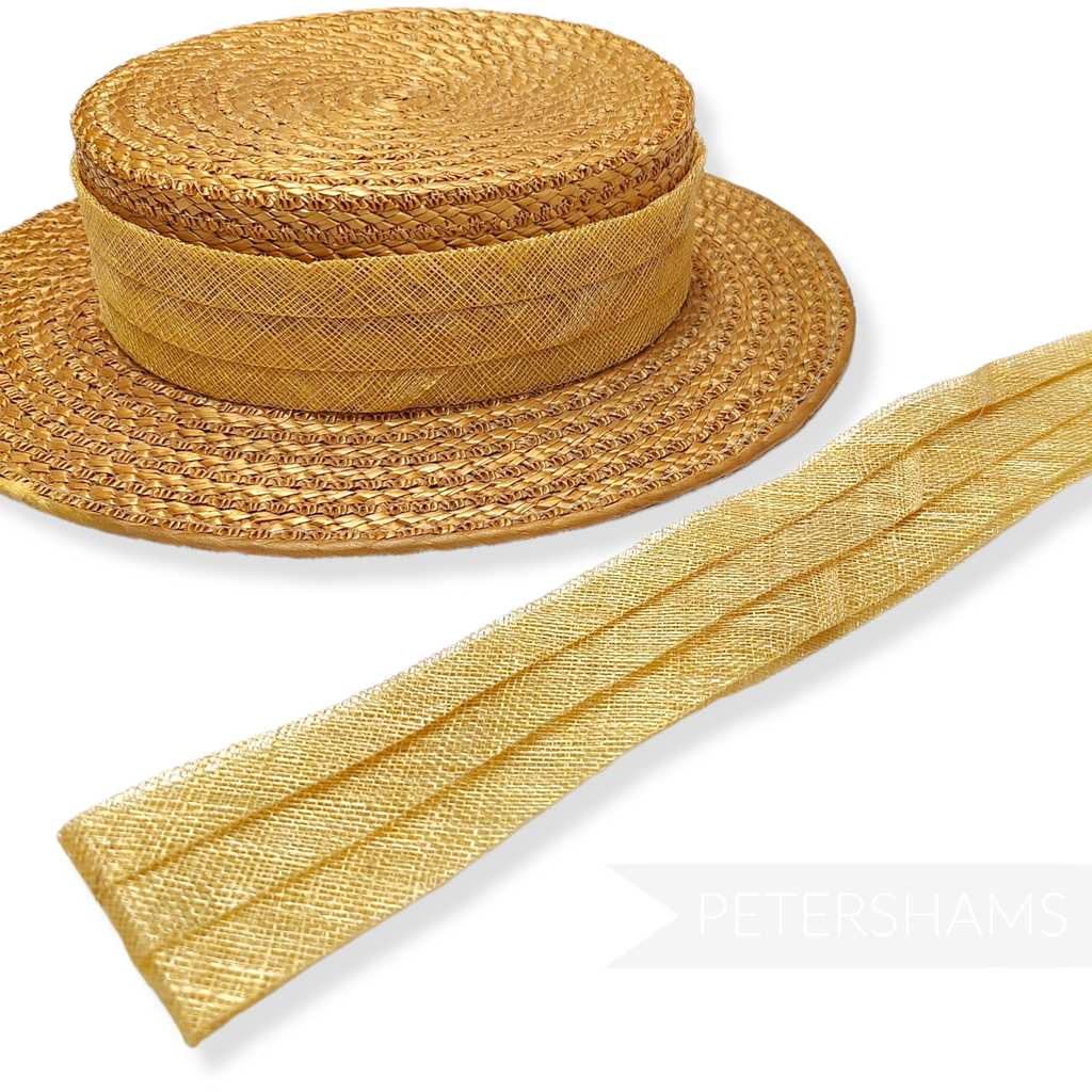 Pleated Bias Sinamay Puggaree Hat Band – Petershams Millinery Supplies