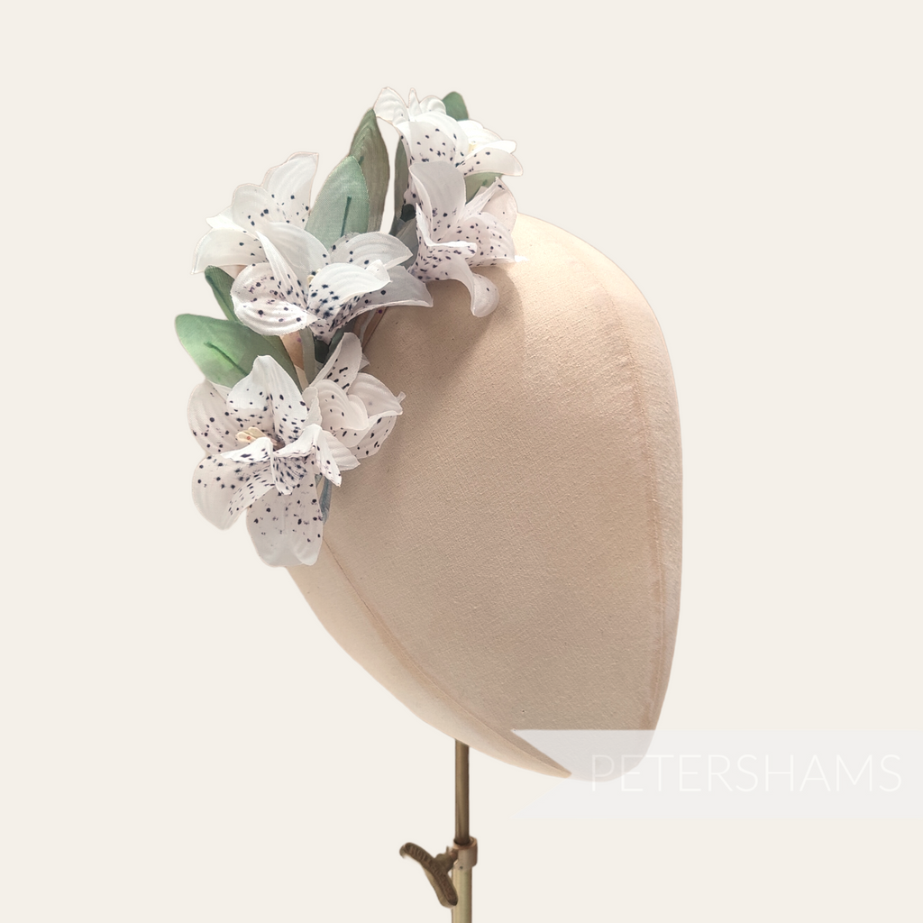 'Laylah' Vintage 1960s Korean Bell Flower Wired Hat Mount – Petershams ...