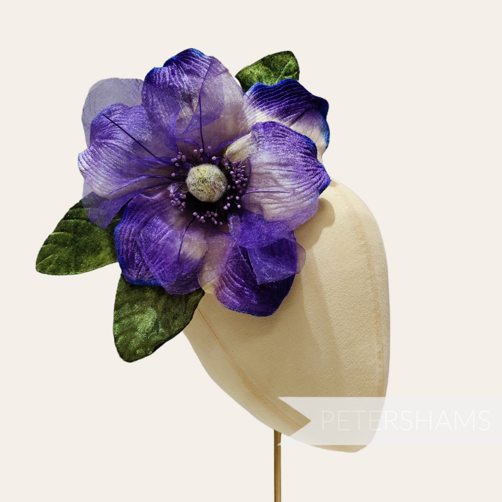'Galilea' Large 18cm Velvet Magnolia Flower – Petershams Millinery Supplies