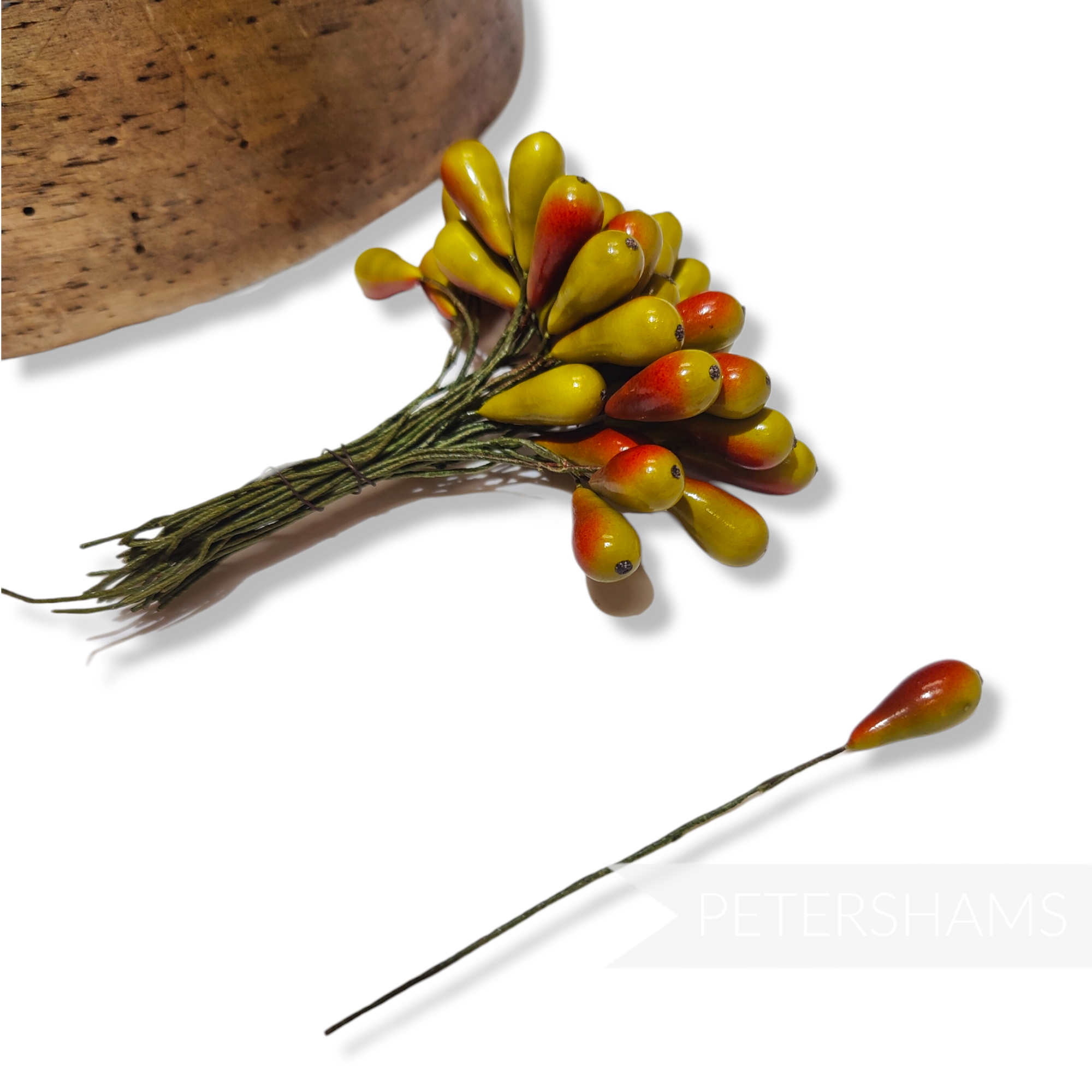 'Alfie' Vintage 1940s German Mini Pear Stems - Approx. 36 Stems ...