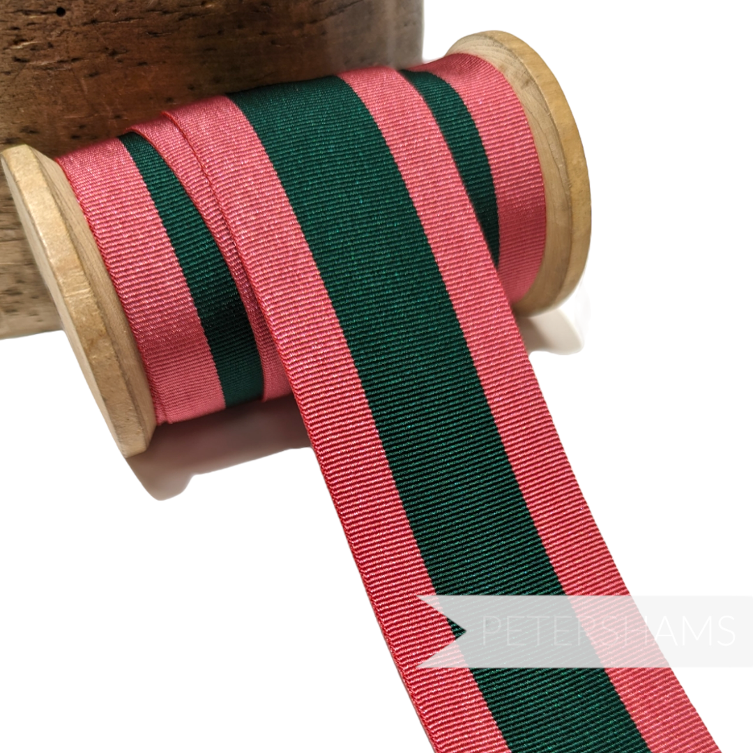 40mm Striped Grosgrain Ribbon – Petershams Millinery Supplies