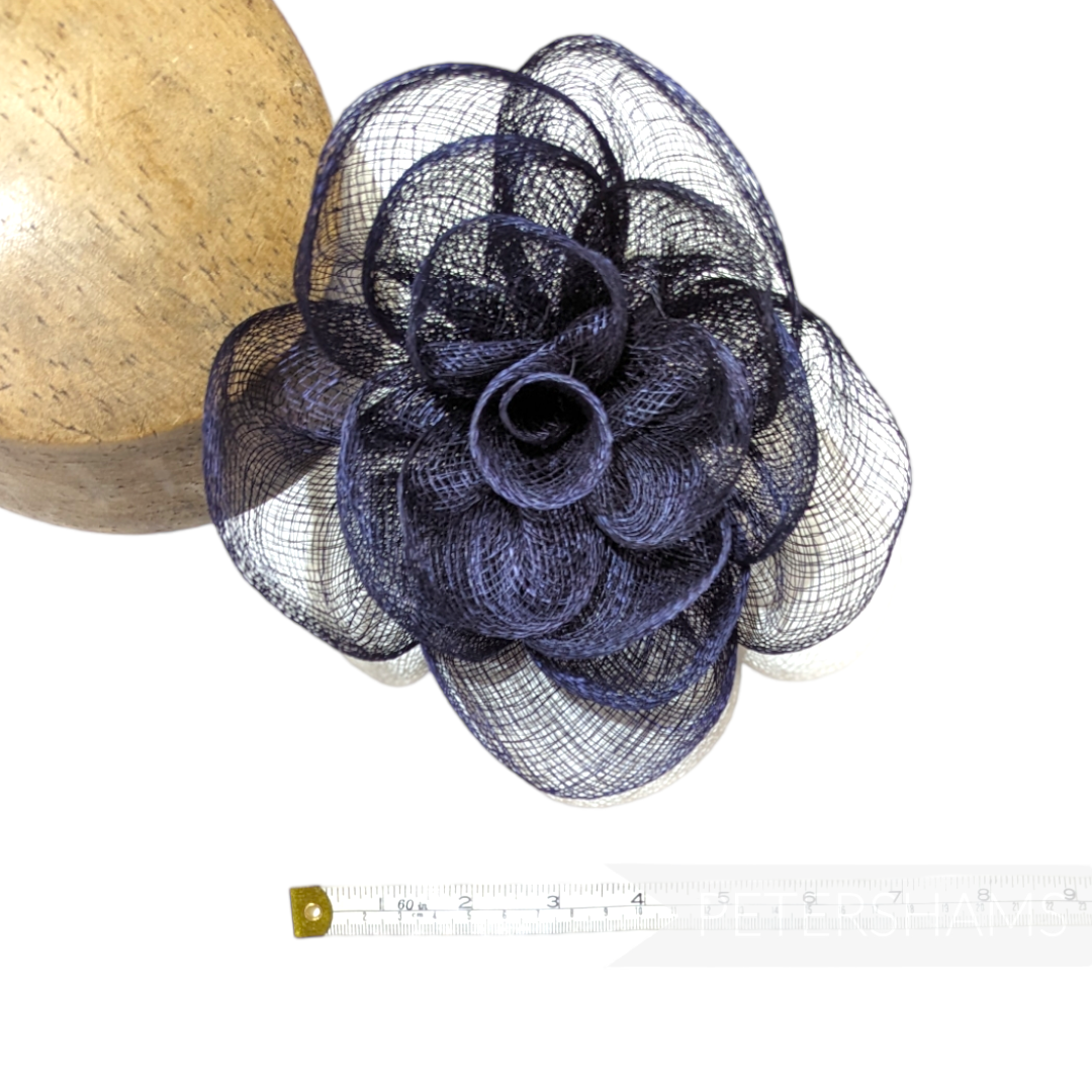 'Odette' Extra Large Flipped Edge Sinamay Millinery Flower Hat Mount ...