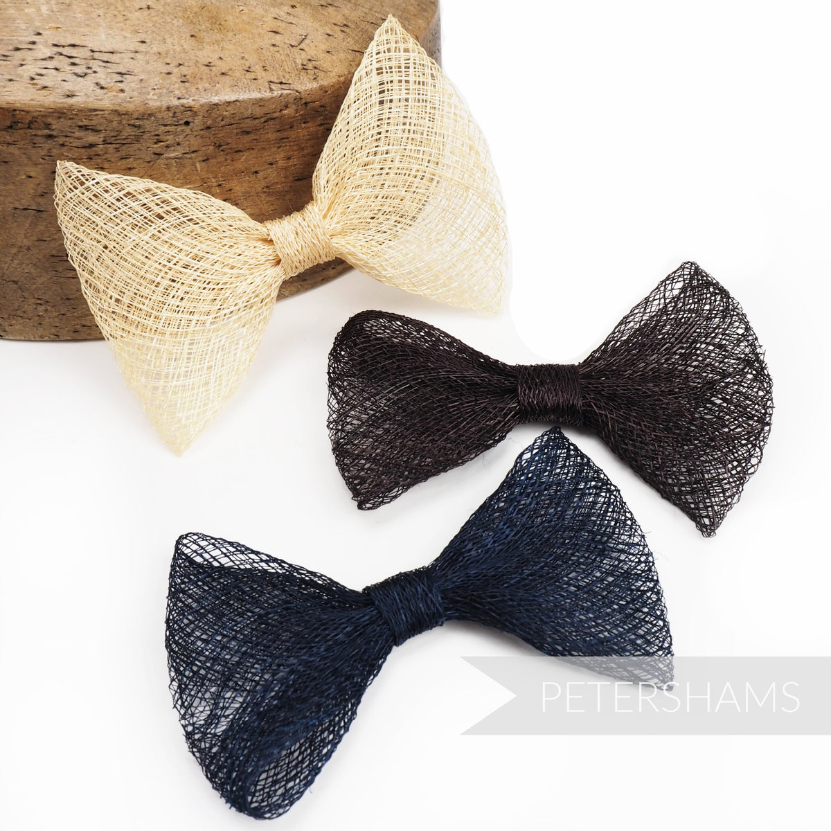 'Millie' Simple Sinamay Bow Shape – Petershams Millinery Supplies