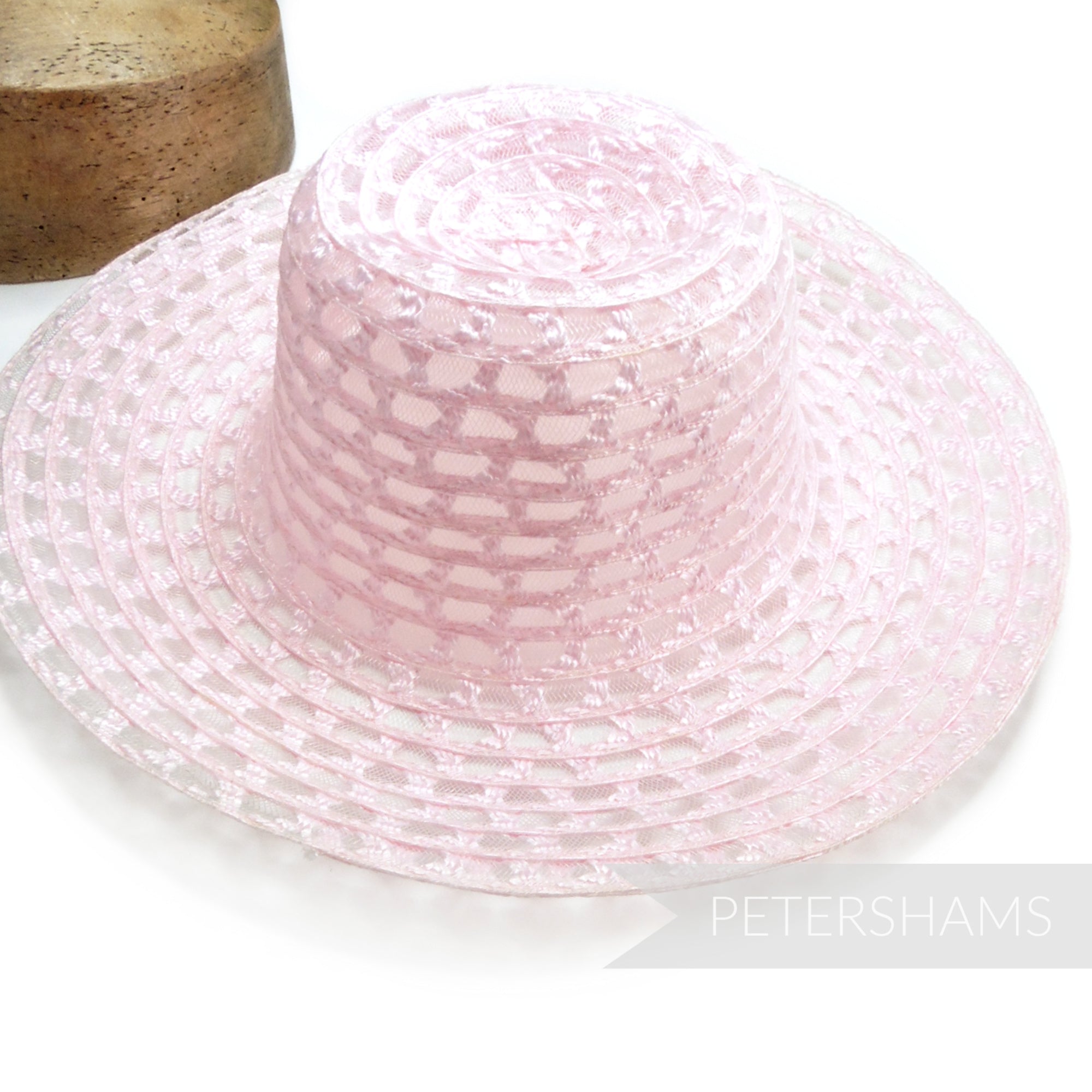 Vintage 1950's/60's Zig Zag Threaded Crinoline Capeline Hat Body - 11 ...