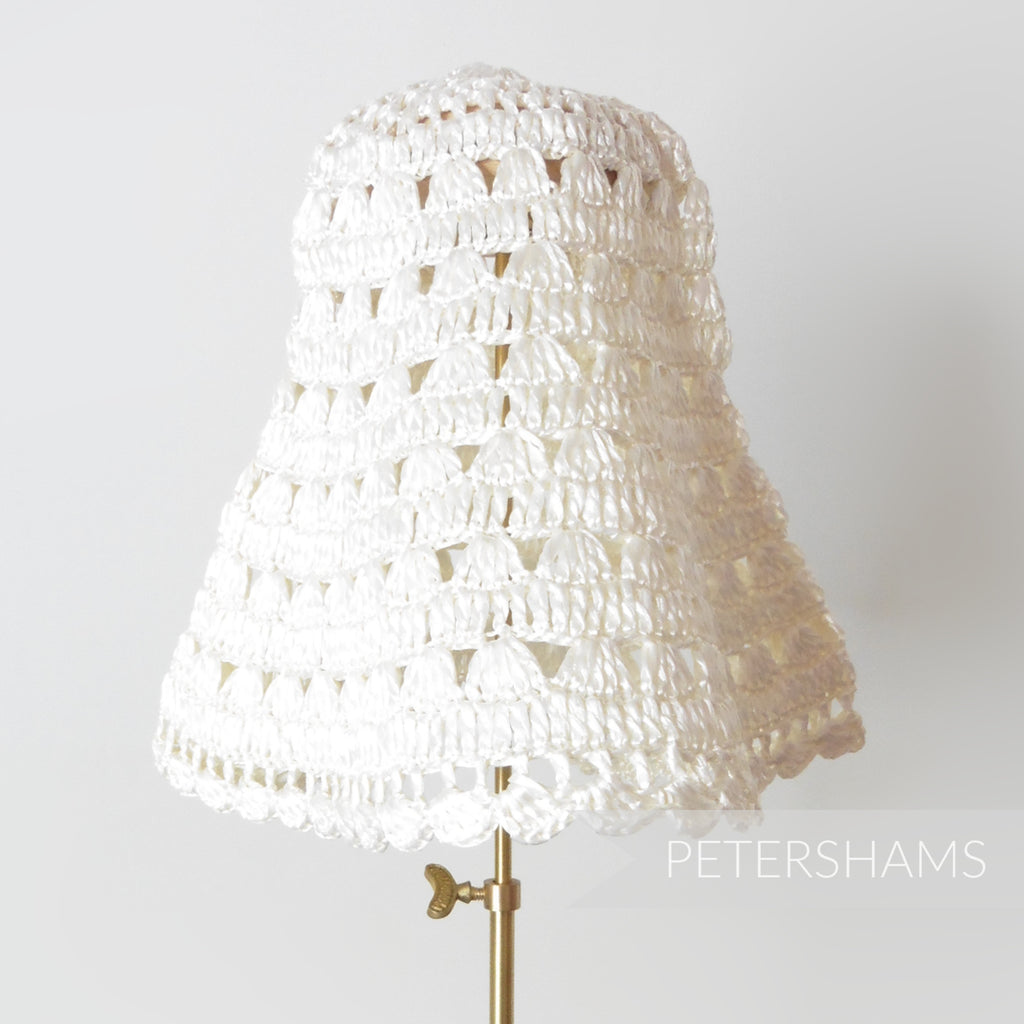 Laminated Raffia Vintage 1970's Crochet Flare Hat Body – Petershams ...