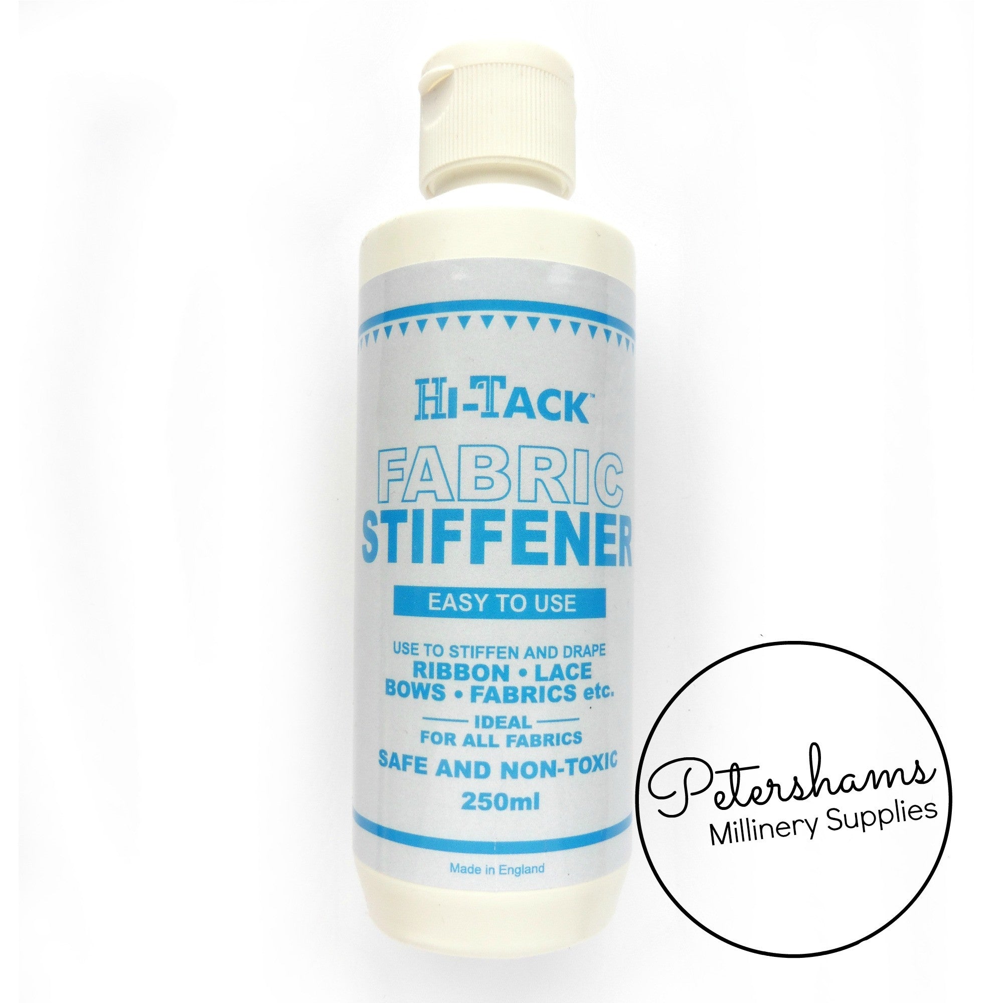 Hi-Tack Fabric Stiffener HT1600 - 250ml – Petershams Millinery Supplies