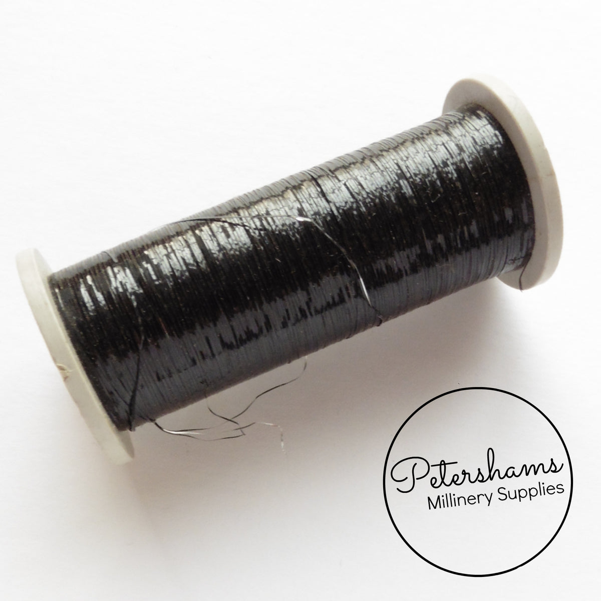 Vintage Black Lurex Thread Spool 457m (500 yrds) – Petershams Millinery ...