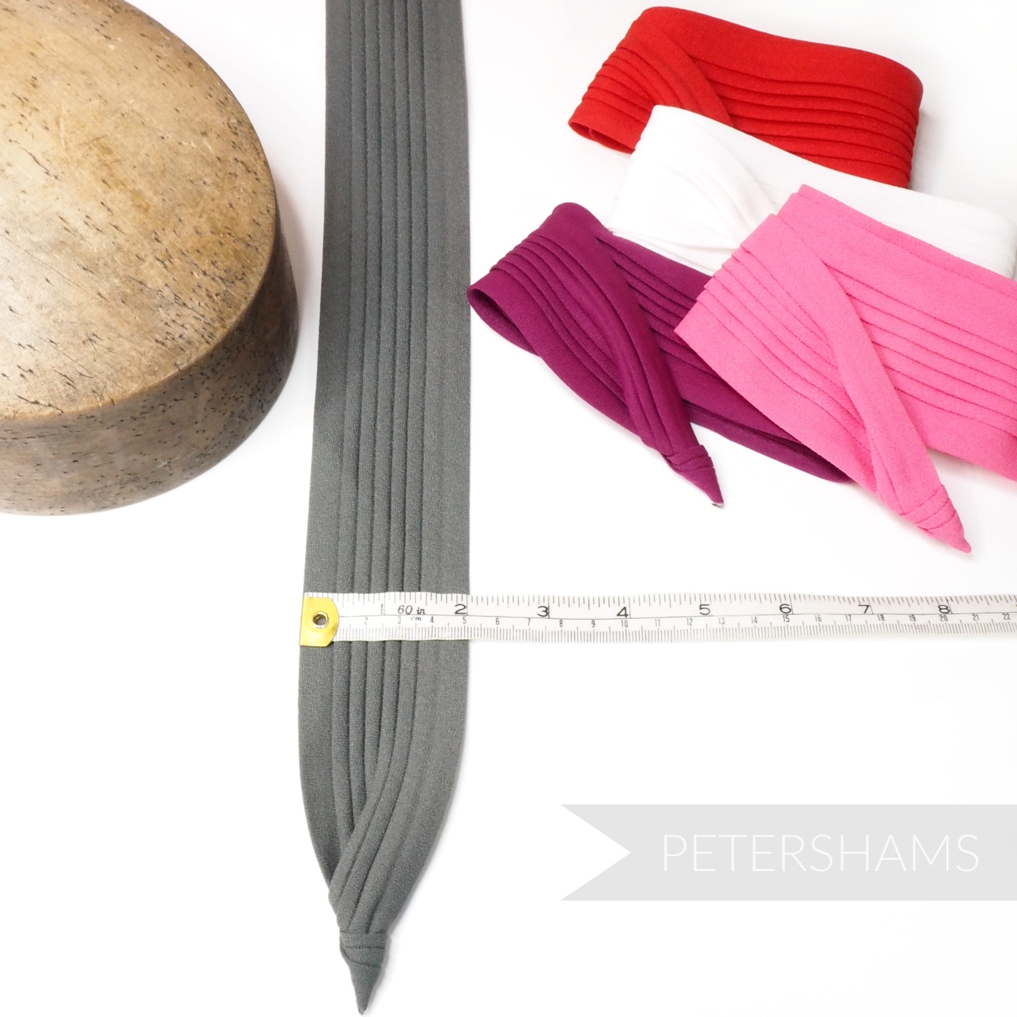 Crepe Fabric Wrap Around Puggaree Ribbon Hat Band – Petershams ...