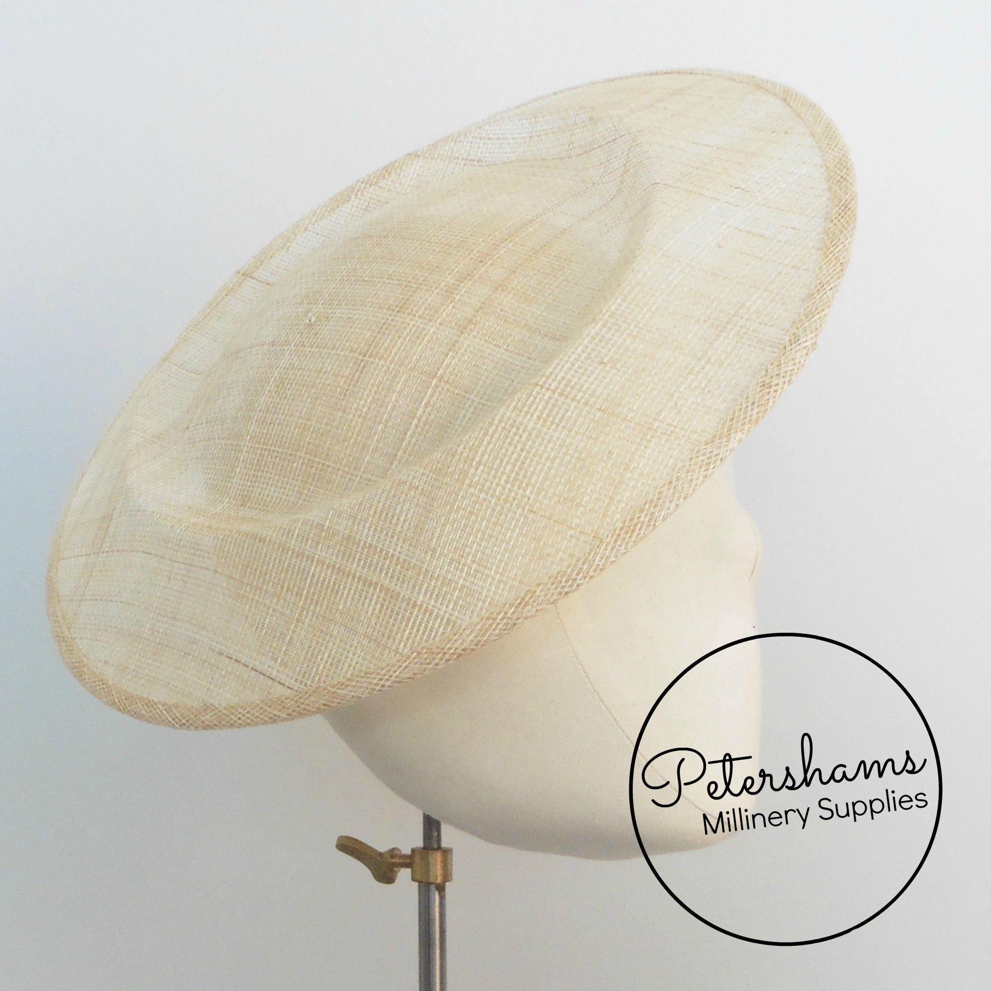 Extra Large 29cm Round Saucer Sinamay Fascinator Hat Base – Petershams ...