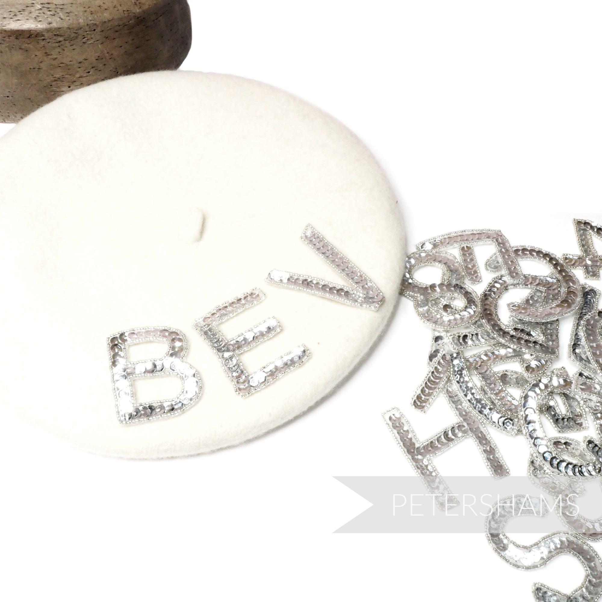 Silver Sequin & Beaded Alphabet and Numbers Motifs – Petershams ...