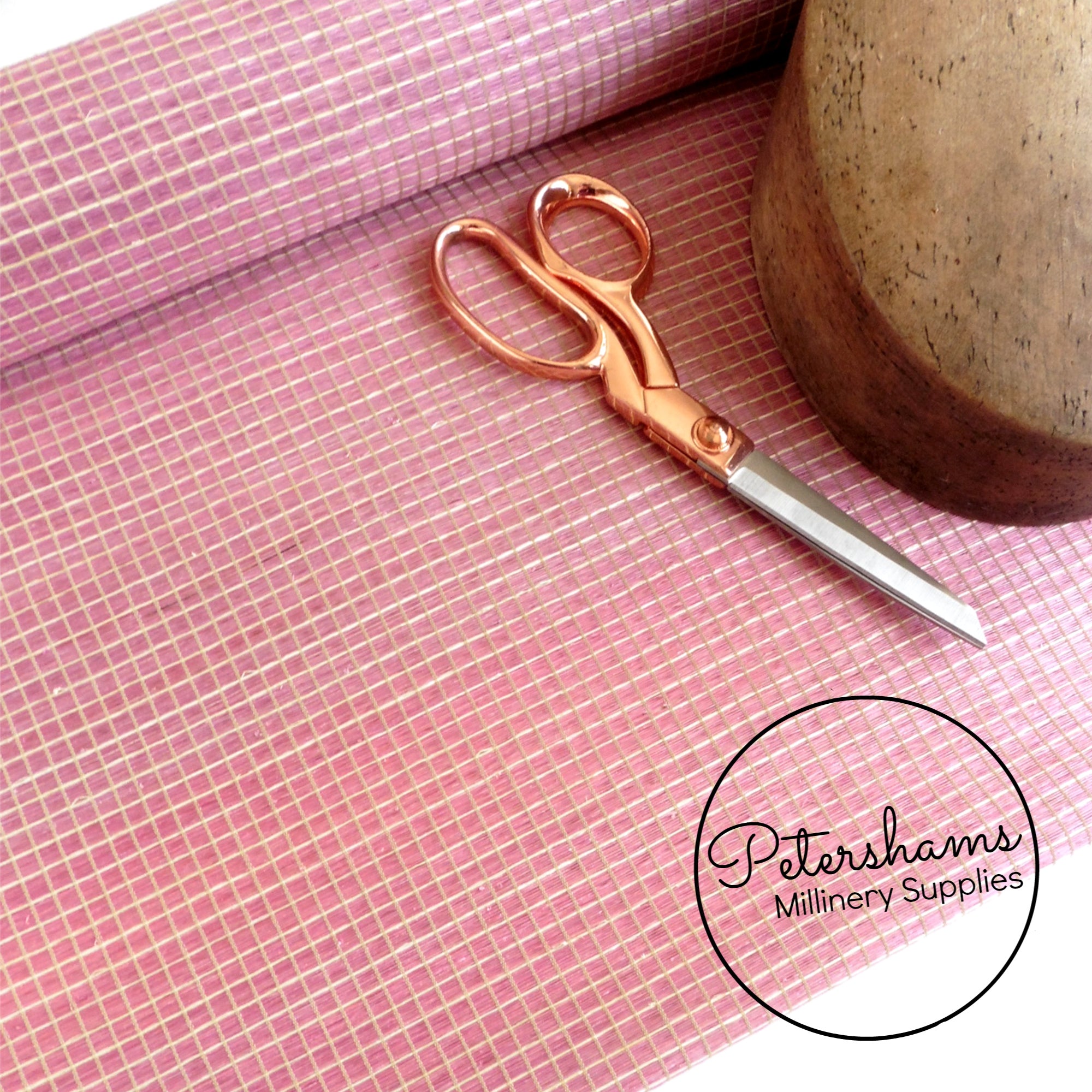 Silk Abaca with Buntal Small Check Design Fabric - 1/2m – Petershams ...