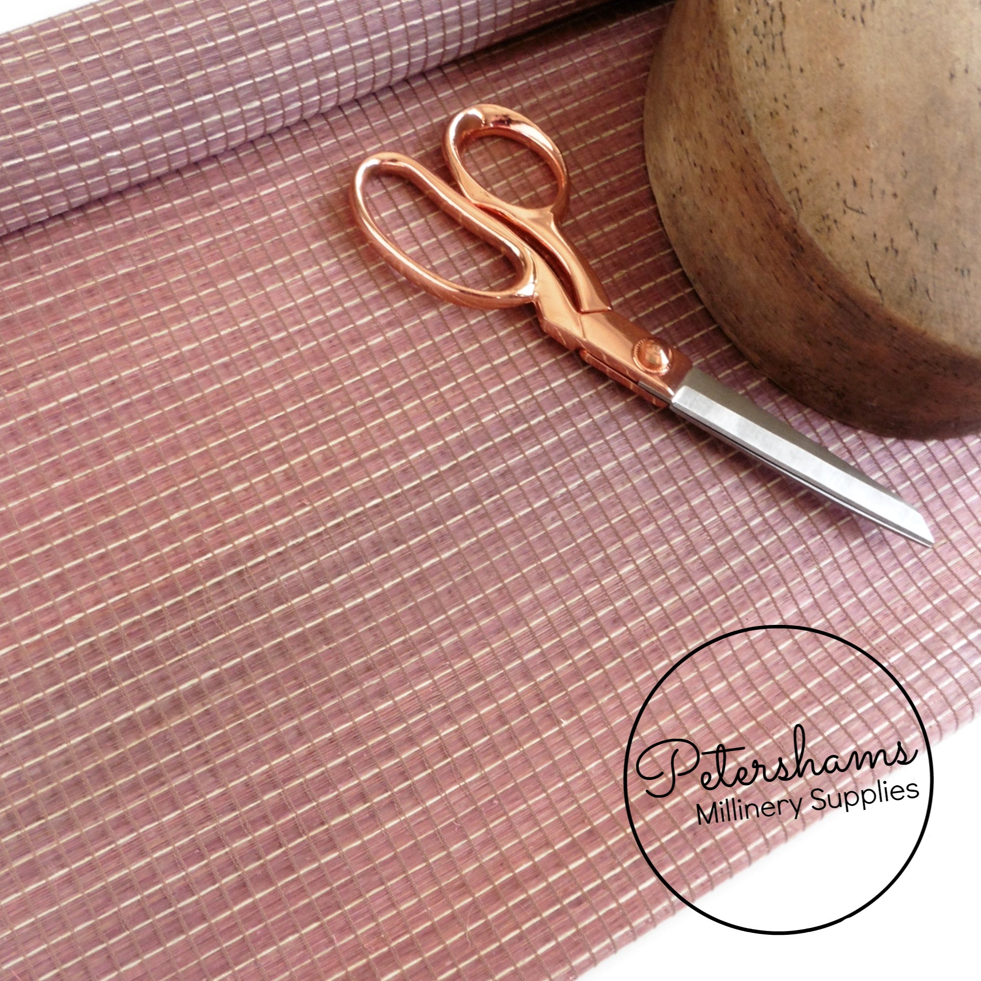 Silk Abaca with Buntal Small Check Design Fabric - 1/2m – Petershams ...