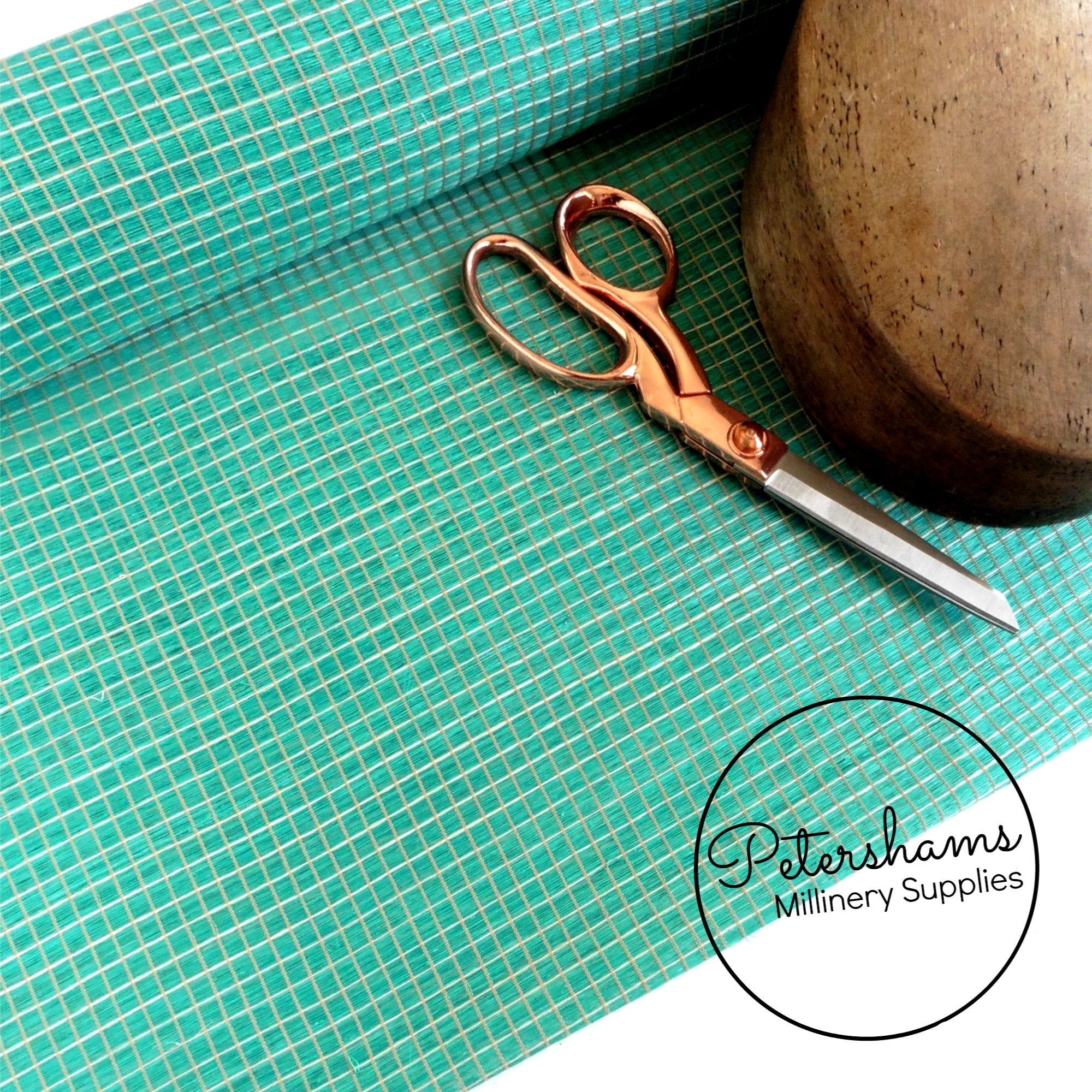 Silk Abaca with Buntal Small Check Design Fabric - 1/2m – Petershams ...