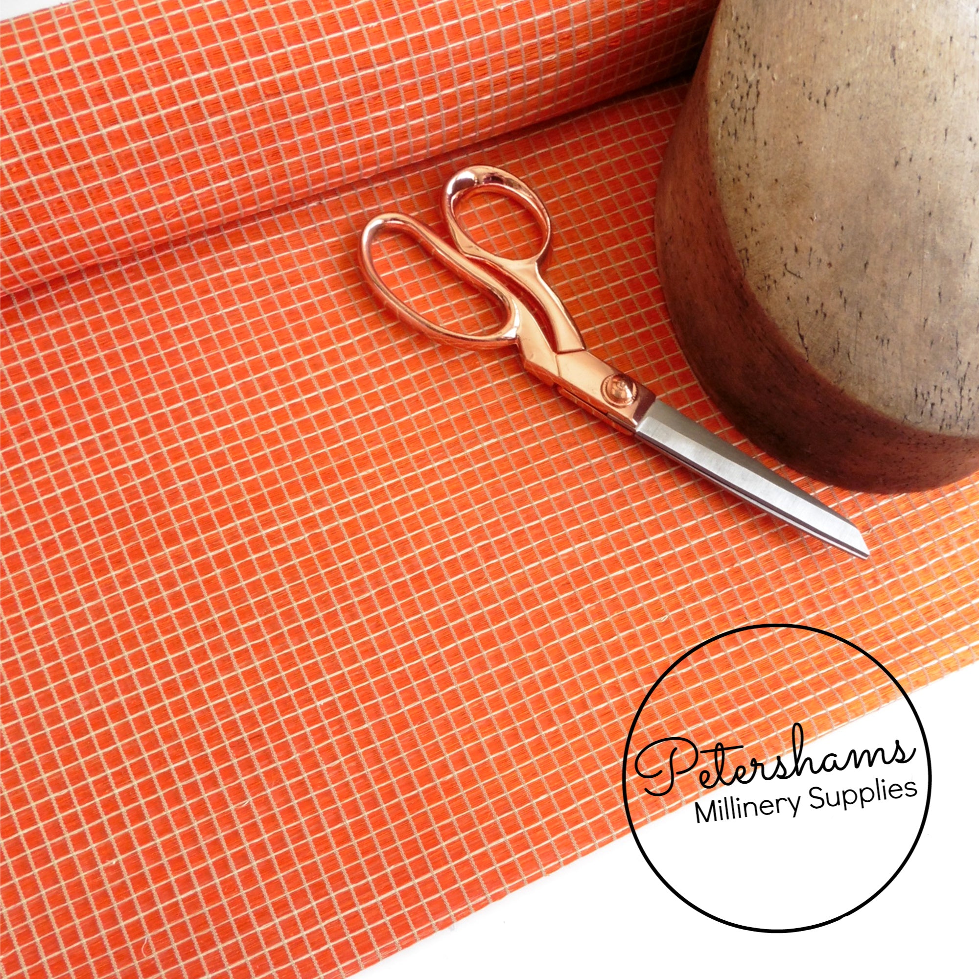 Silk Abaca with Buntal Small Check Design Fabric - 1/2m – Petershams ...