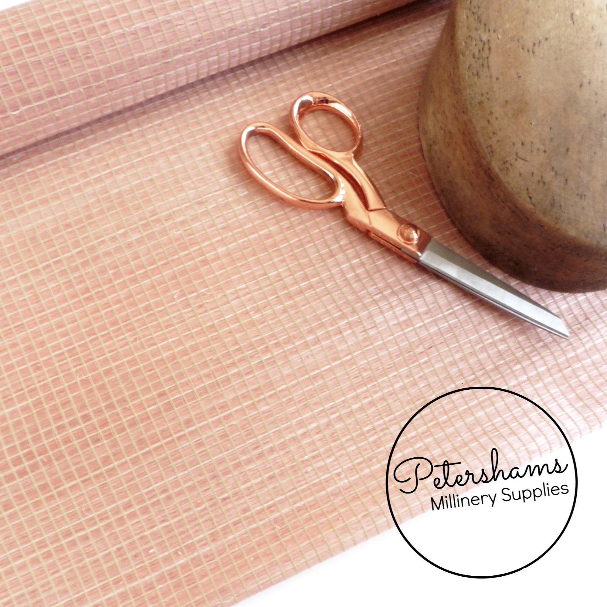 Silk Abaca with Buntal Small Check Design Fabric - 1/2m – Petershams ...