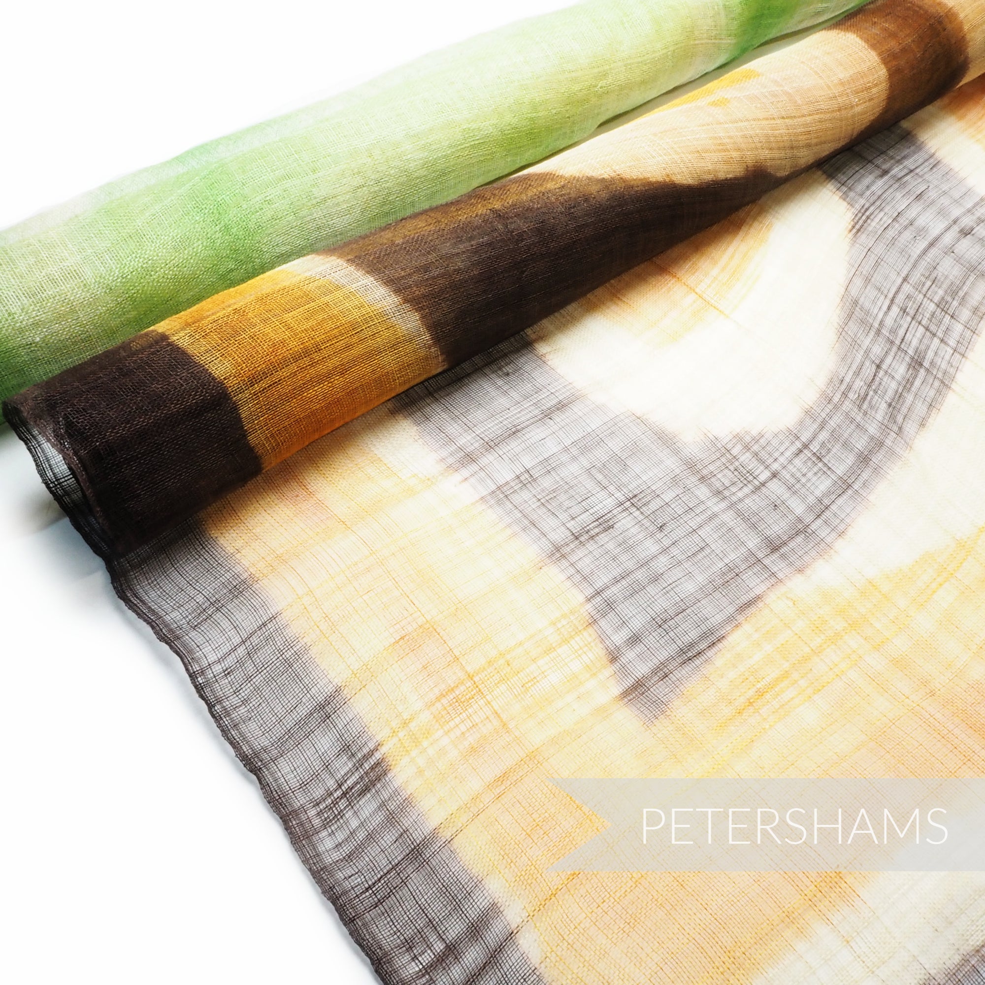 Large Scale Square Pattern Dyed Sinamay Fabric - 1/2m – Petershams ...