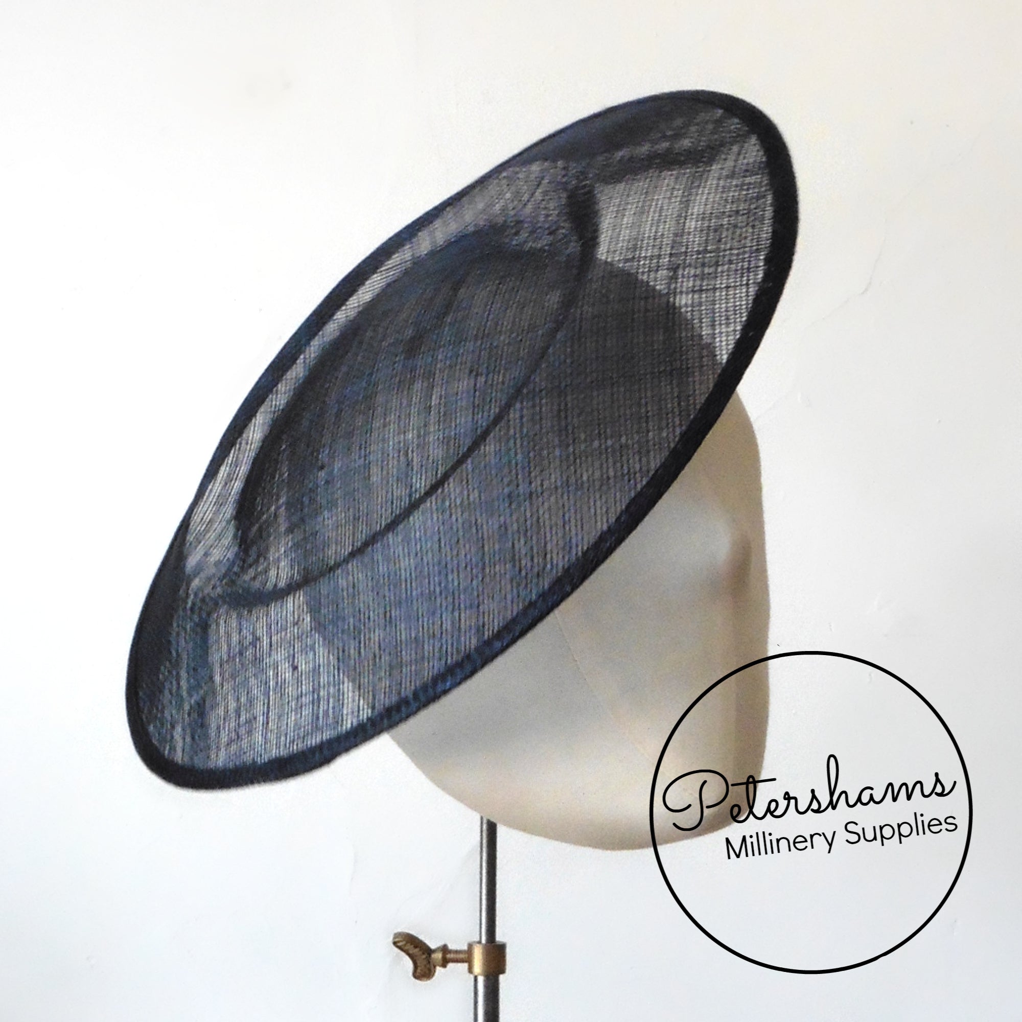 Extra Large 29cm Round Saucer Sinamay Fascinator Hat Base – Petershams ...