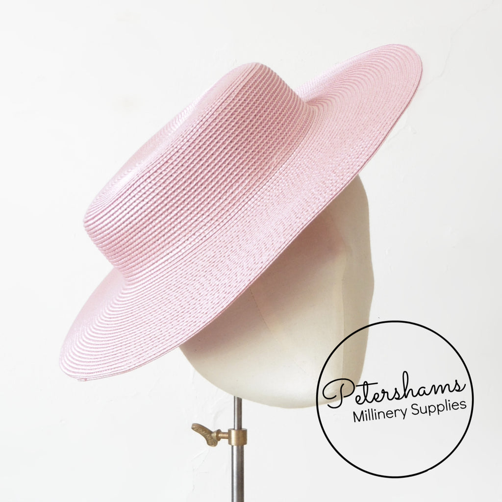 Small Brim Polybraid Boater Fascinator Hat Base – Petershams Millinery ...
