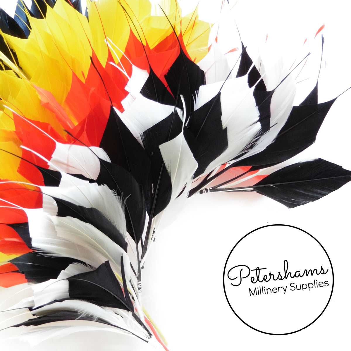 Large Spiky Goose Feather Wired Hat Mount – Petershams Millinery Supplies