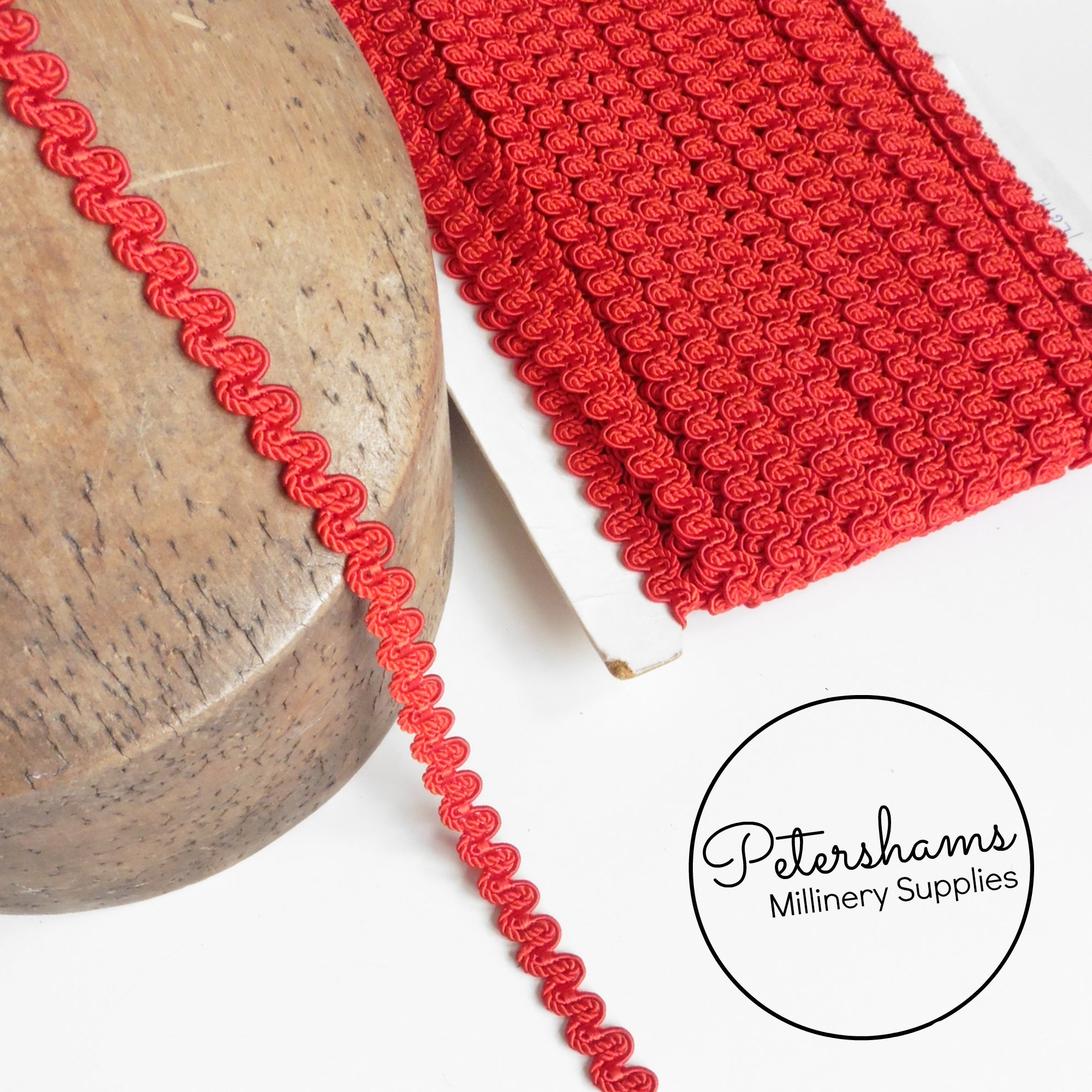 Vintage Red Silky Rope Braid Trim - 1m – Petershams Millinery Supplies