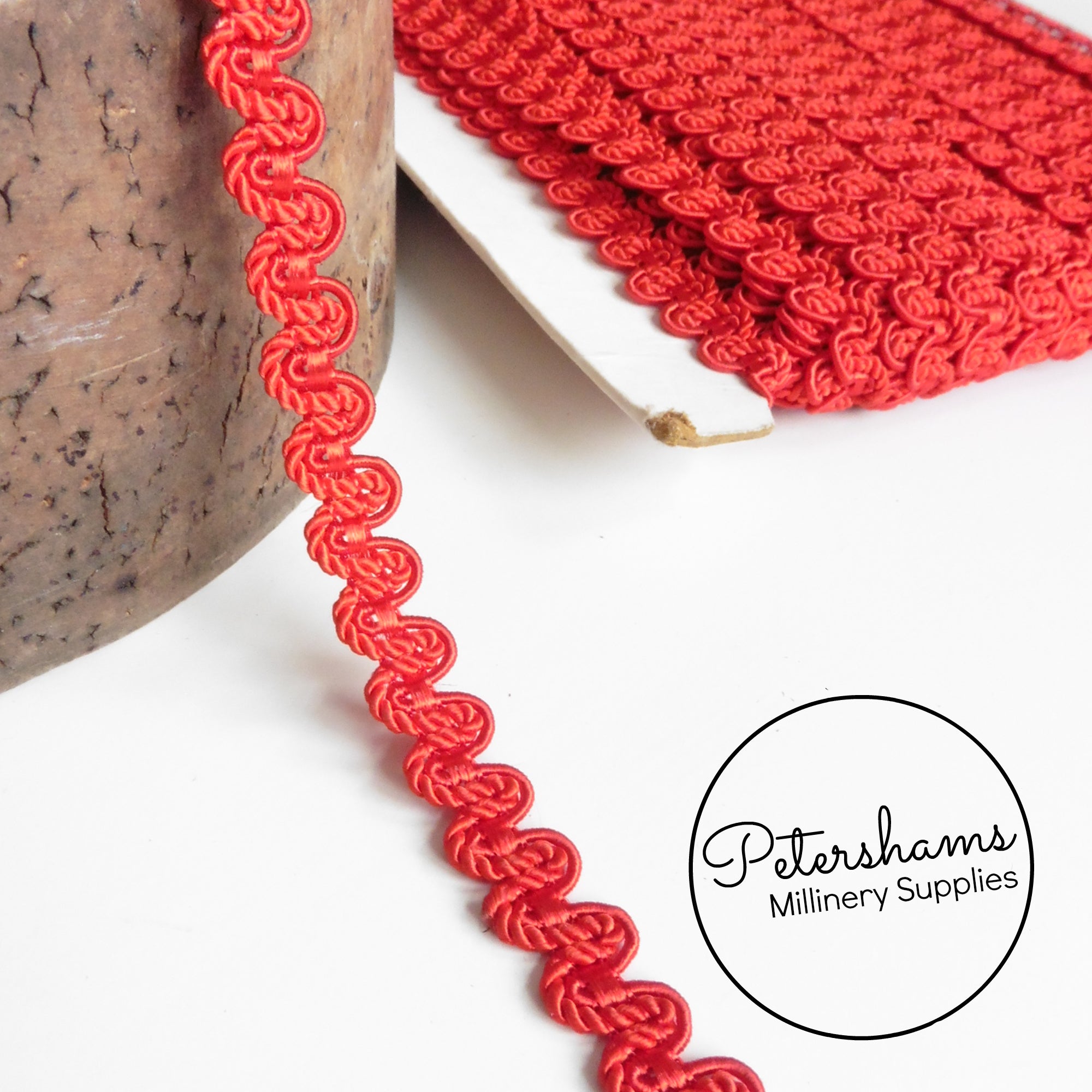 Vintage Red Silky Rope Braid Trim - 1m – Petershams Millinery Supplies