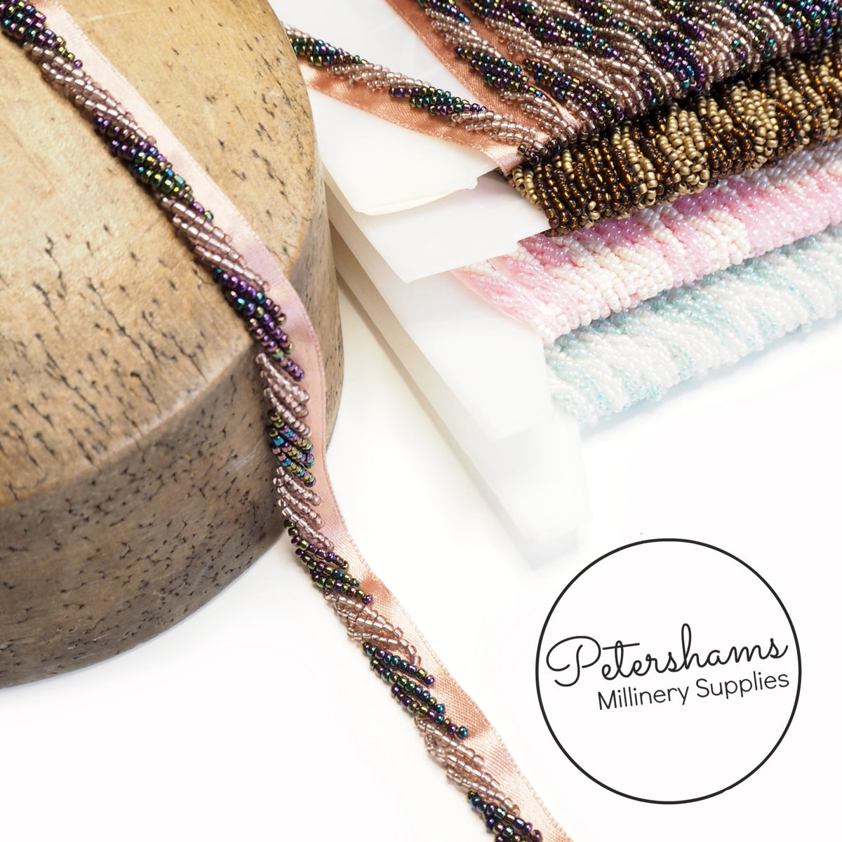 Candy Cane Effect Seed Bead Insertion Piping Trim - 1m – Petershams ...