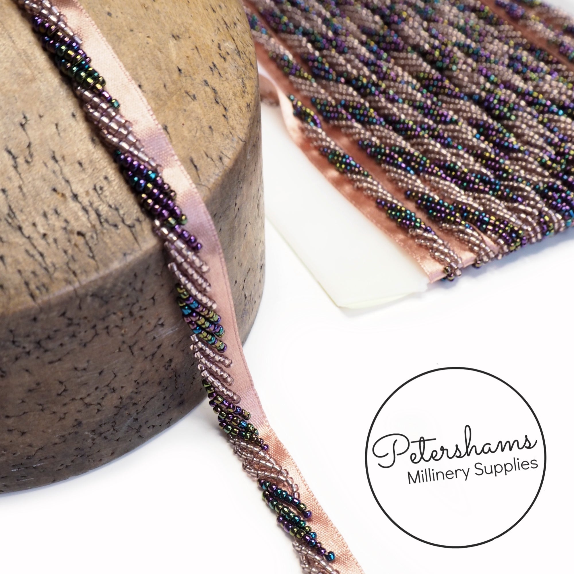 Candy Cane Effect Seed Bead Insertion Piping Trim - 1m – Petershams ...